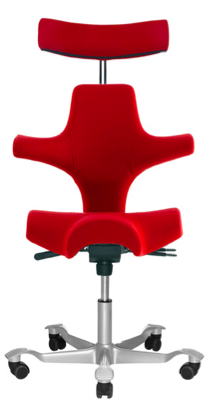 HAG Capisco 8107 - Saddle Seat with Backrest and Headrest (Fully Uphol ...